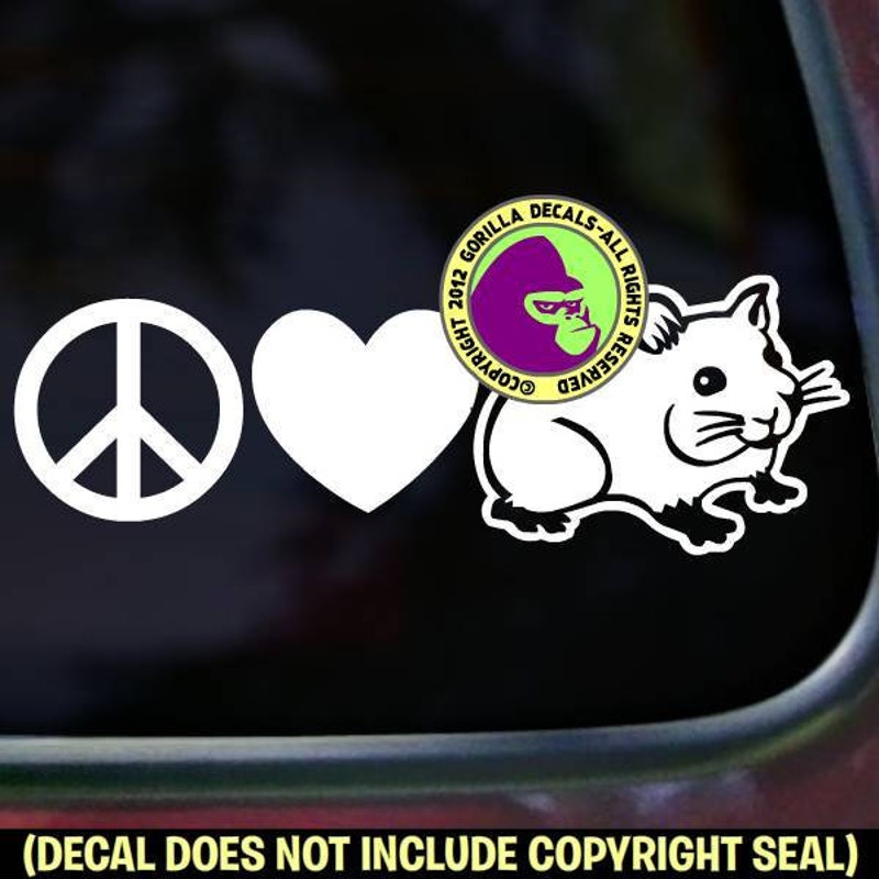 Hamster Peace Sign - Etsy