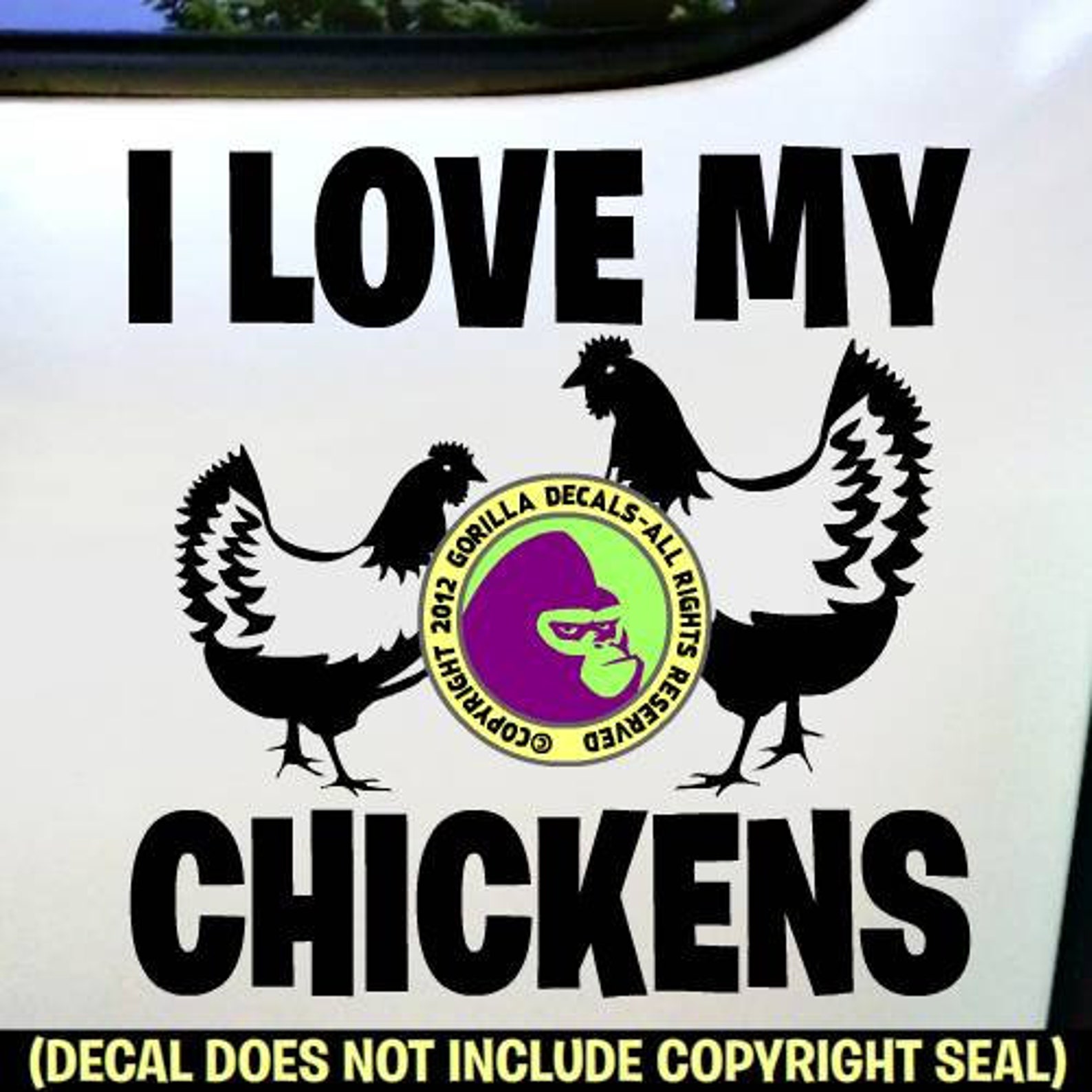 I LOVE MY CHICKENS Chicken Hen Farm Bird Vinyl Decal Sticker - Etsy