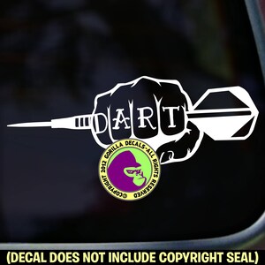 DART FIST - Vinyl Decal Sticker - Darts Player 501 301 Dartboard - Etsy