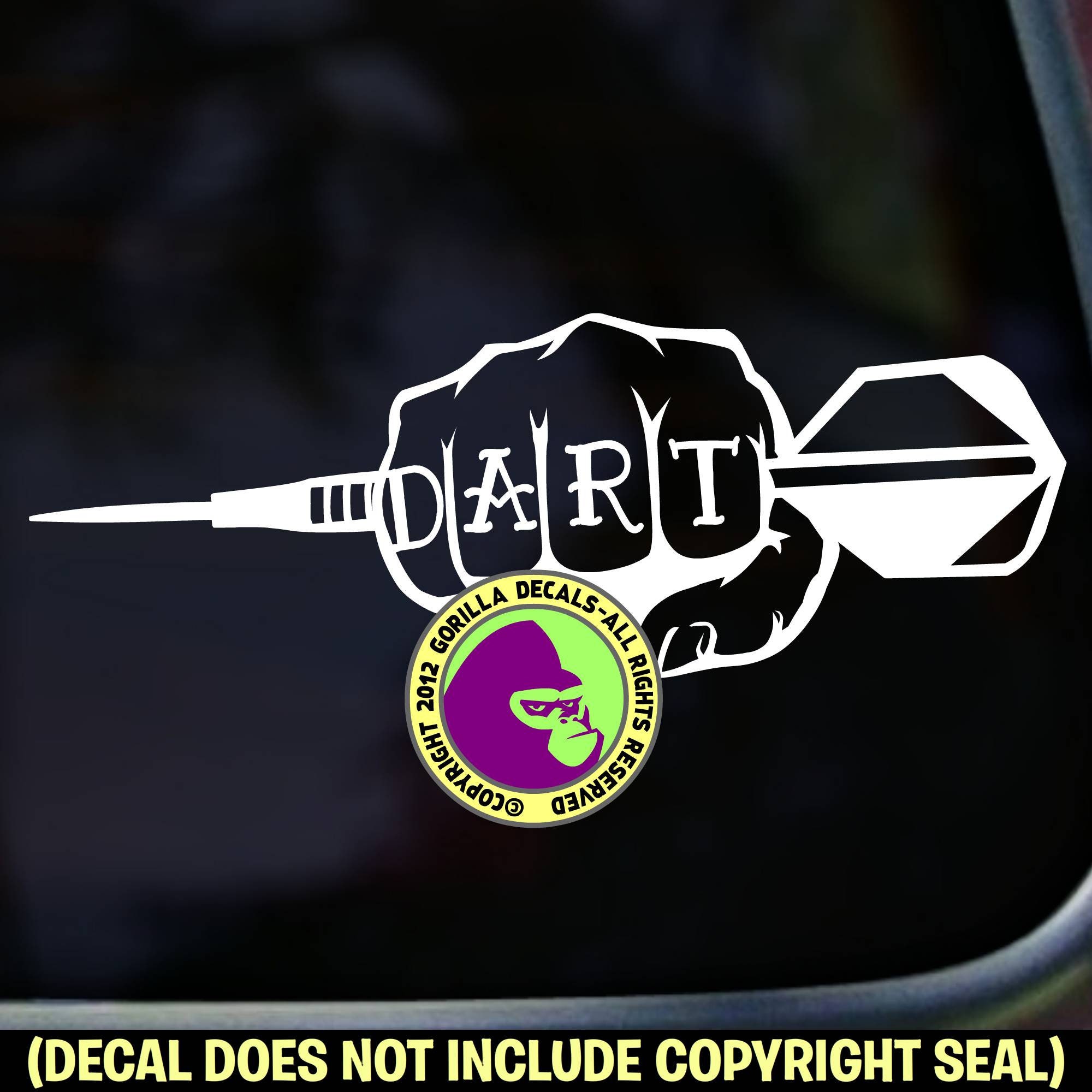 DART FIST Vinyl Decal Sticker Darts Player 501 301 | Etsy
