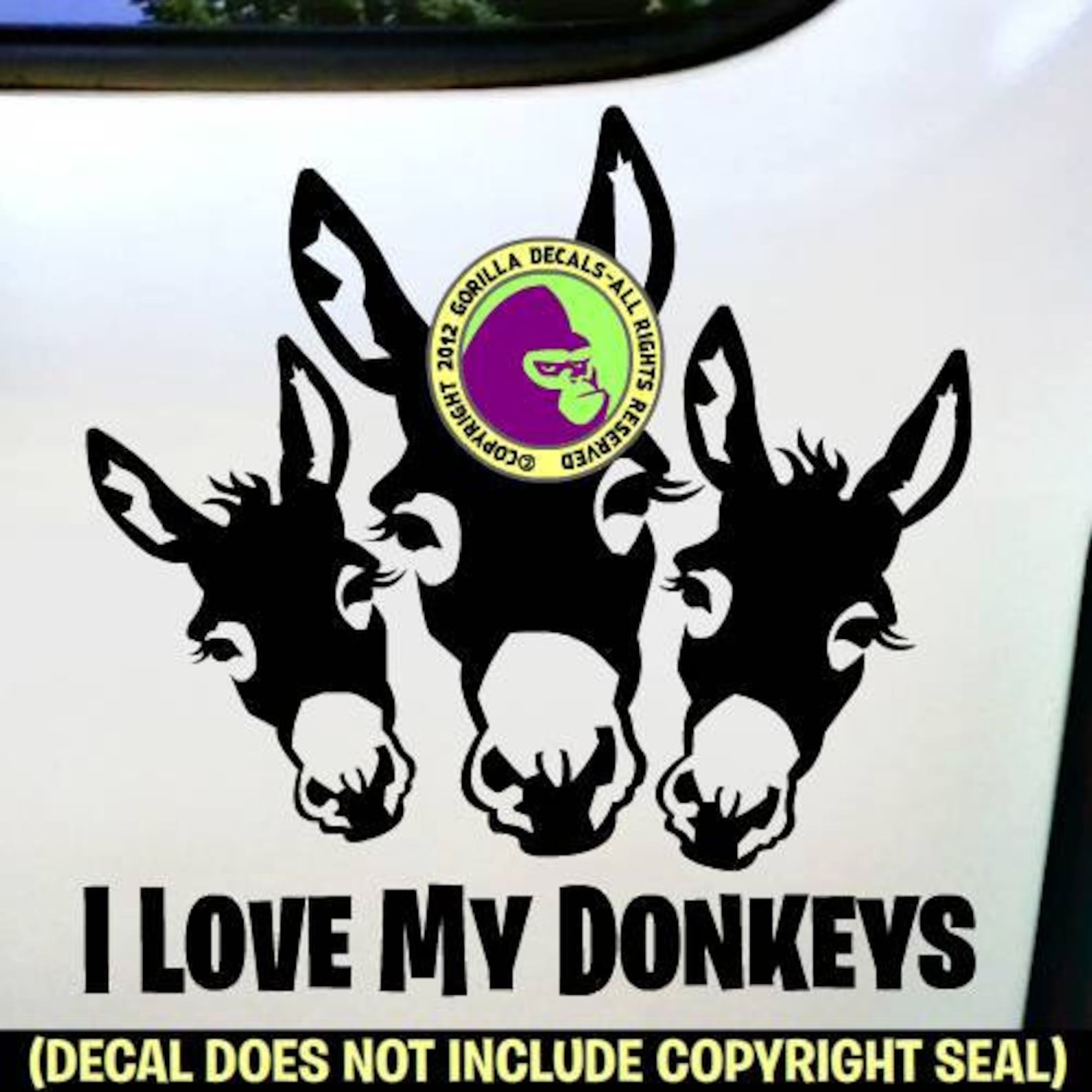 I LOVE MY DONKEYS Herd Donkey Burro Vinyl Decal Sticker - Etsy