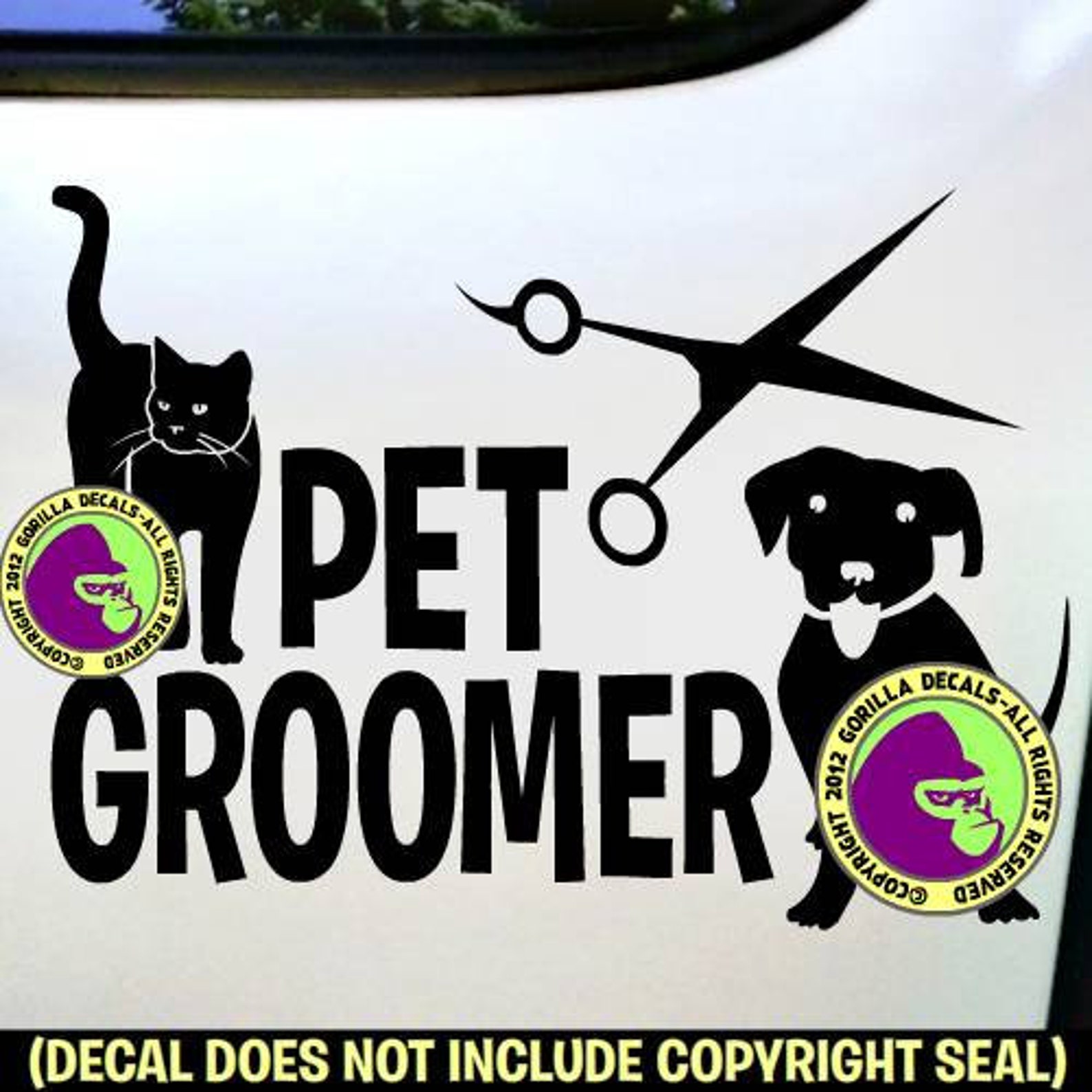 PET GROOMER Grooming Dog Cat Grooming Business Sign Vinyl | Etsy