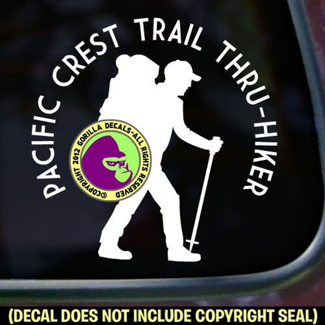 PACIFIC CREST Trail Thru Hiker - Love PCT Hike Vinyl Decal Sticker - Etsy
