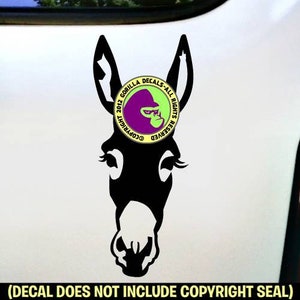 Donkey Cute Face Love Donkeys Pet Farm Vinyl Decal Sticker - Etsy