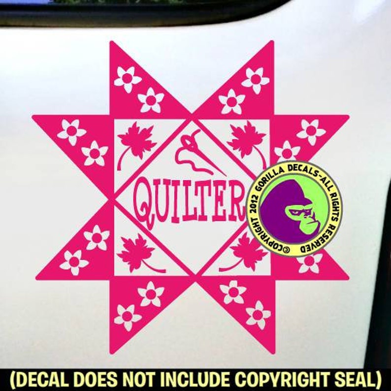 QUILTER Quilting Quilt Hobby Fabric Vinyl Decal Sticker | Etsy