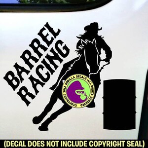 BARREL RACING Horse Riding Race Rider Rodeo Vinyl Decal Sticker - Etsy