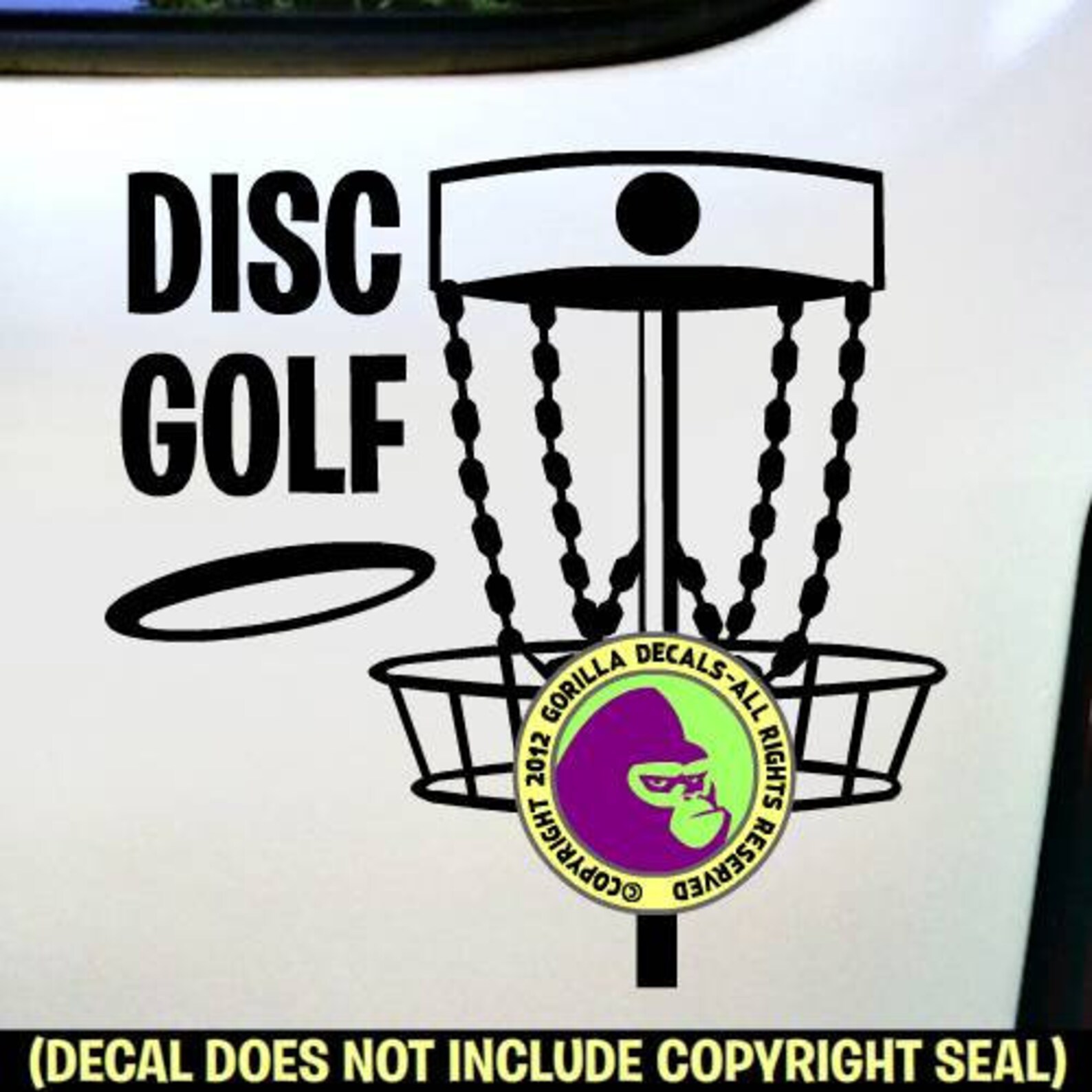 DISC GOLF Frisbee Game Player Vinyl Decal Sticker | Etsy