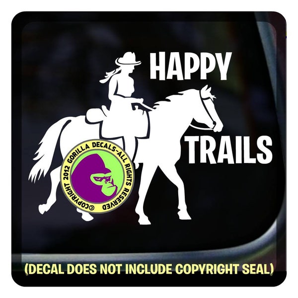 Happy Trails Sticker - Etsy