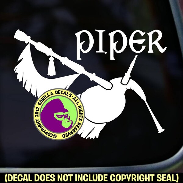 Bagpipe Sticker - Etsy