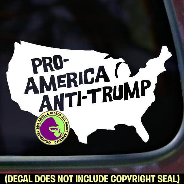 Pro America Anti Trump Stickers - Etsy