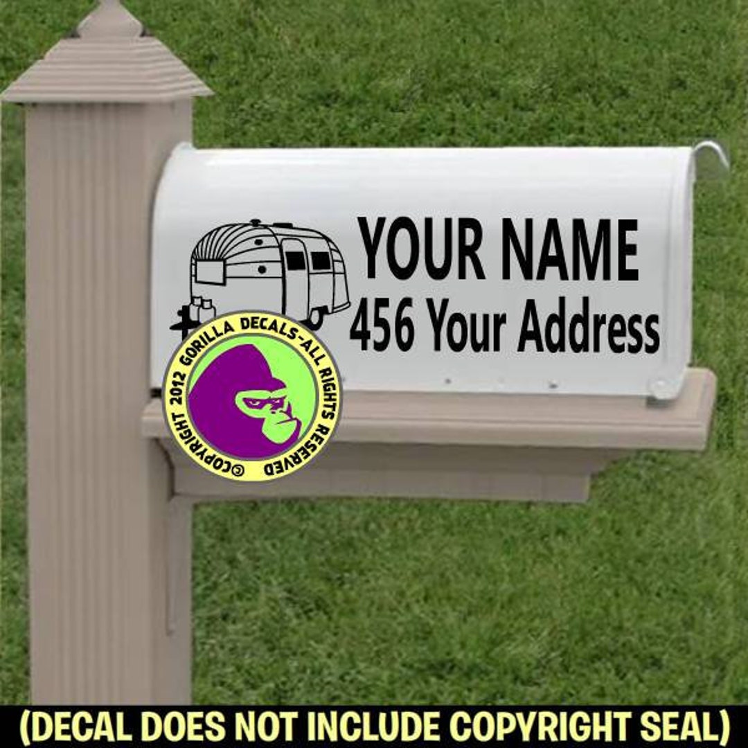 Airstream MAILBOX Set of 2 - Add Your CUSTOM ADDRESS - Air Stream Rv ...