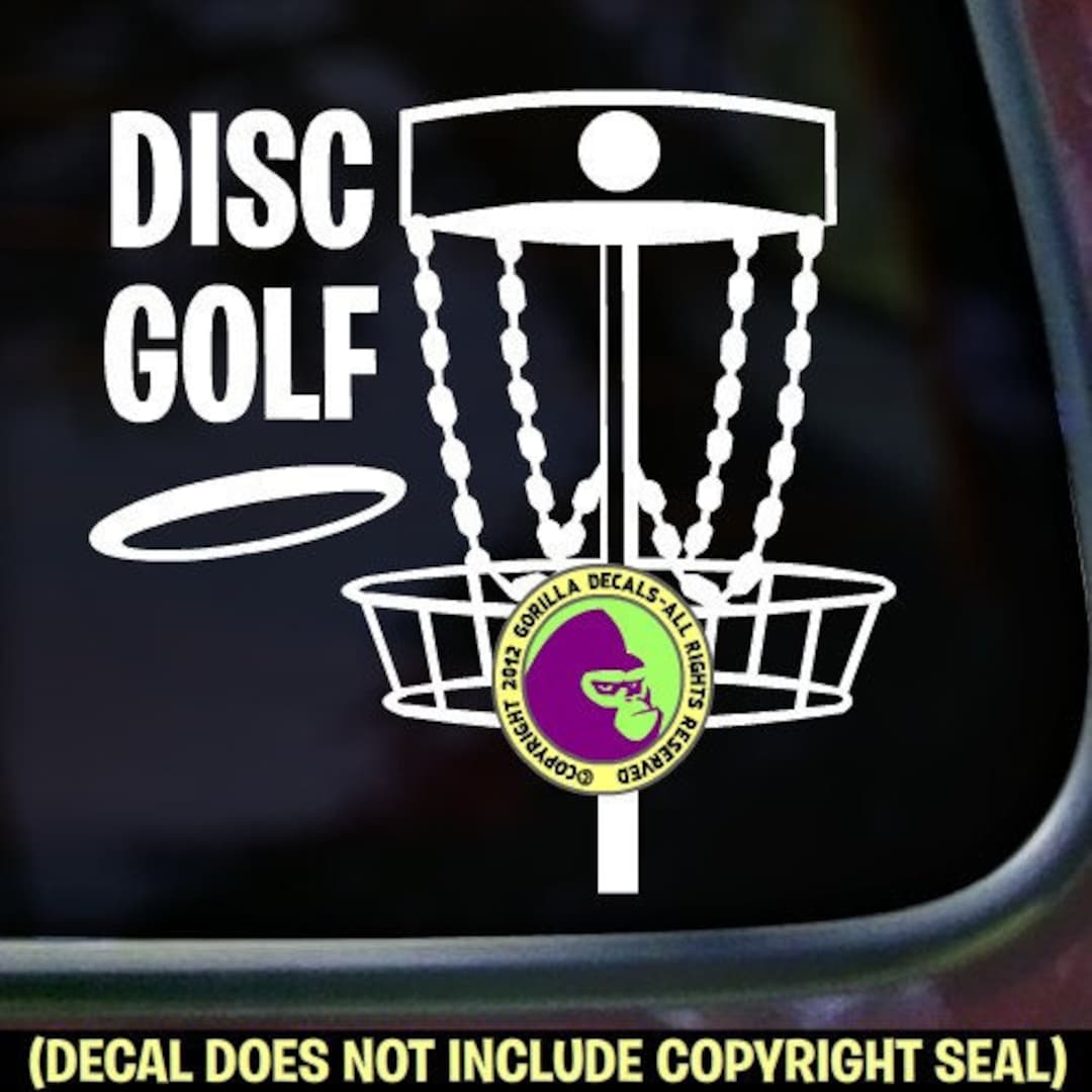 DISC GOLF Frisbee Game Player Vinyl Decal Sticker - Etsy
