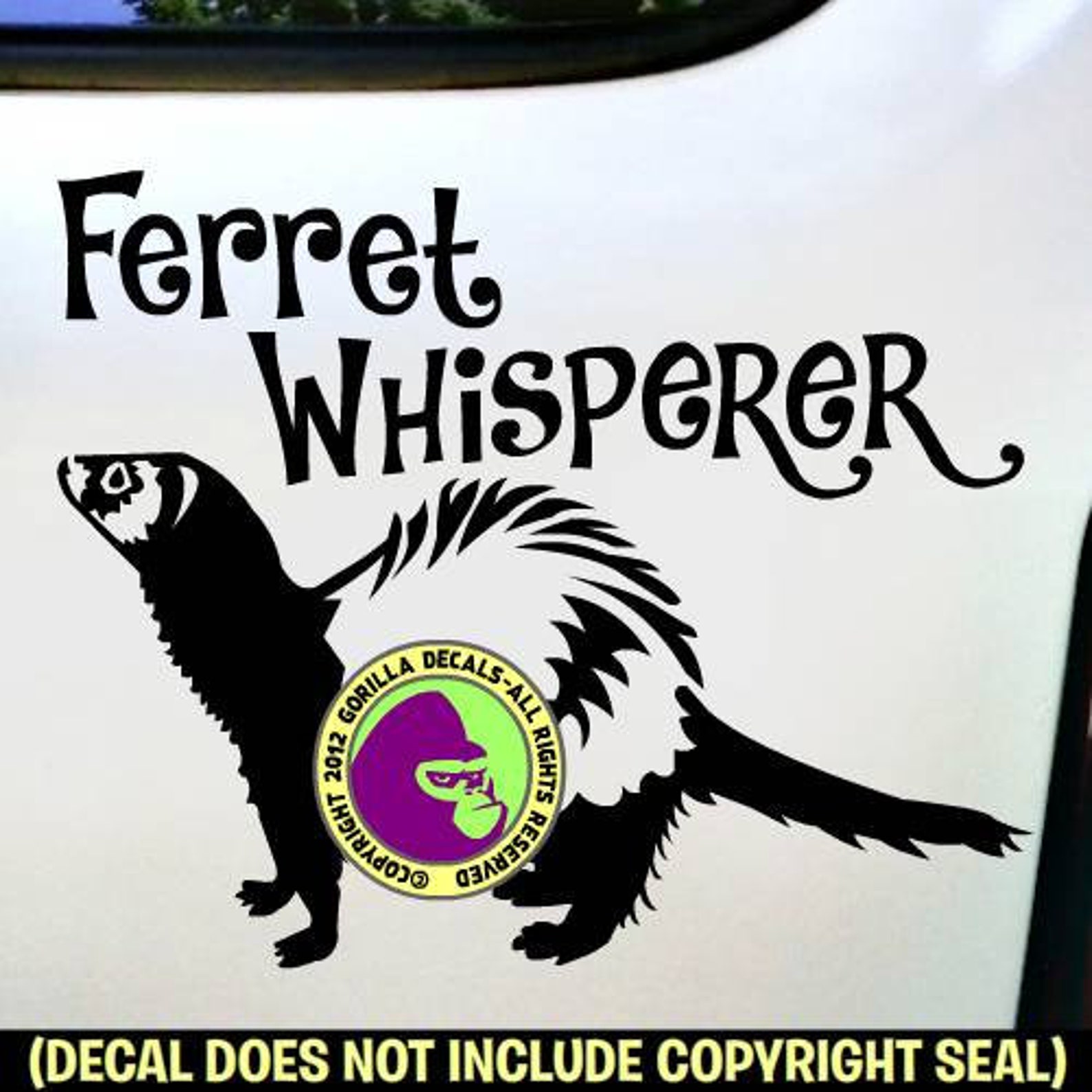 FERRET WHISPERER Weasel Ferrets Crazy Love Pet Vinyl Decal | Etsy