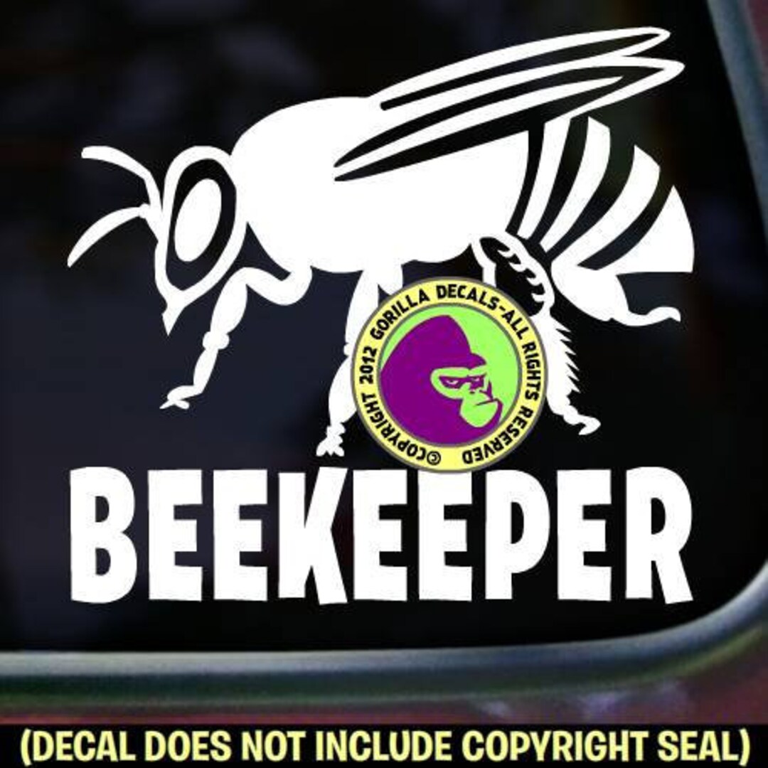 BEEKEEPER Bees Honey Bee Farm Honey Vinyl Decal Sticker - Etsy