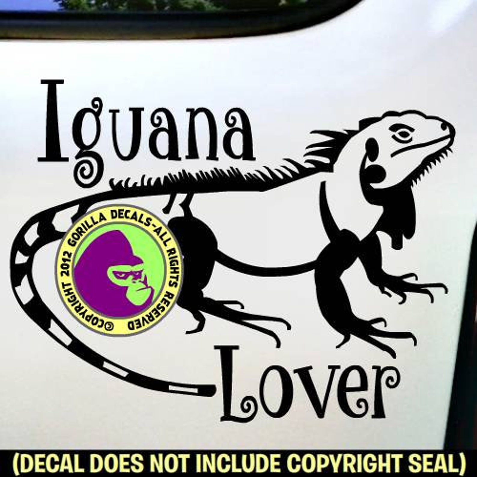 IGUANA LOVER Reptile Lizard Vinyl Decal Sticker - Etsy