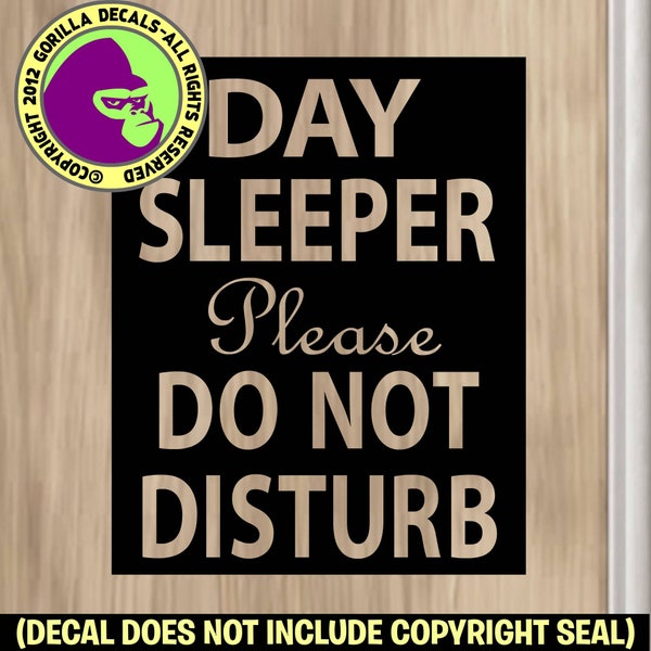 Day Sleeper Sign - Etsy