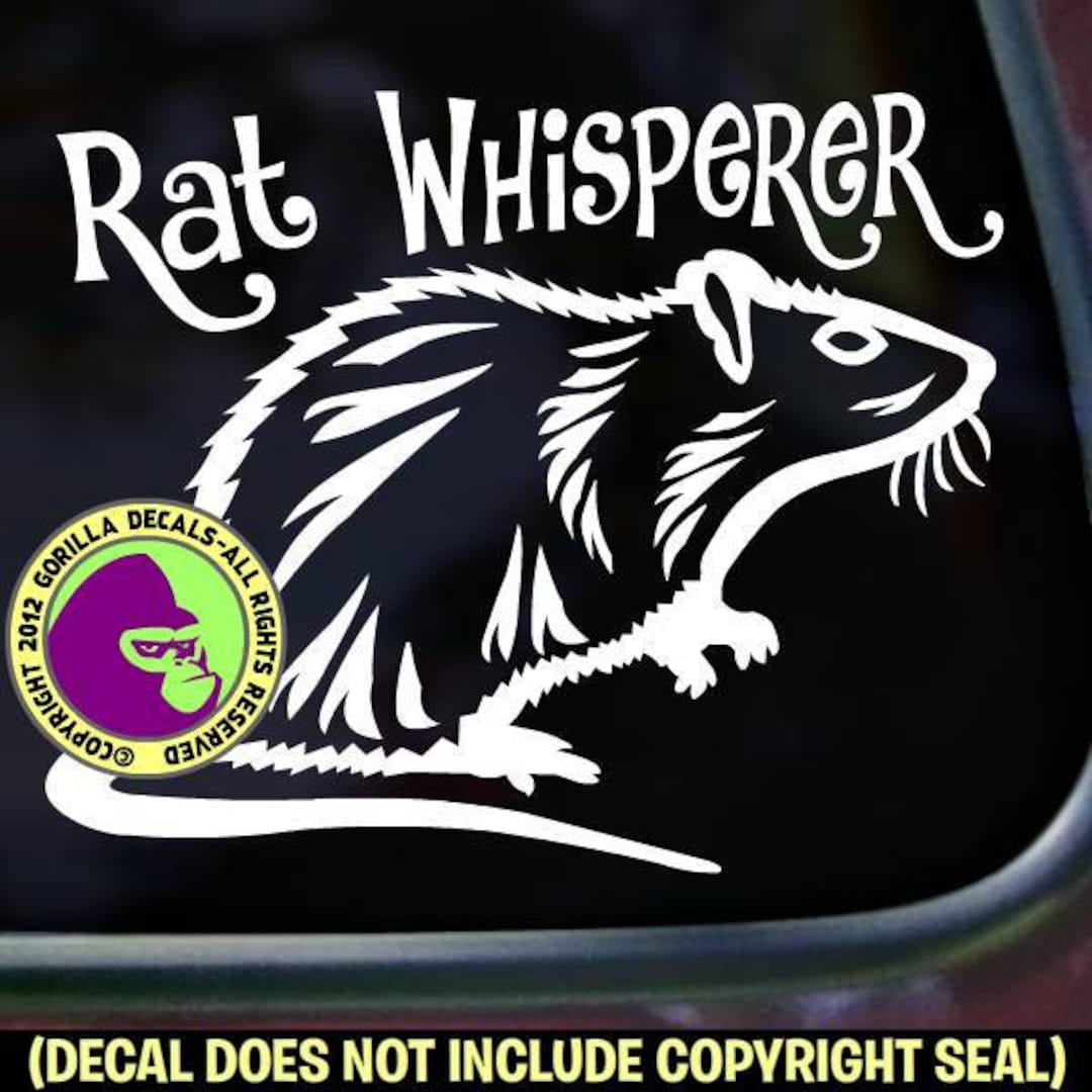 RAT WHISPERER Funny Pet Rats Vinyl Decal Sticker - Etsy