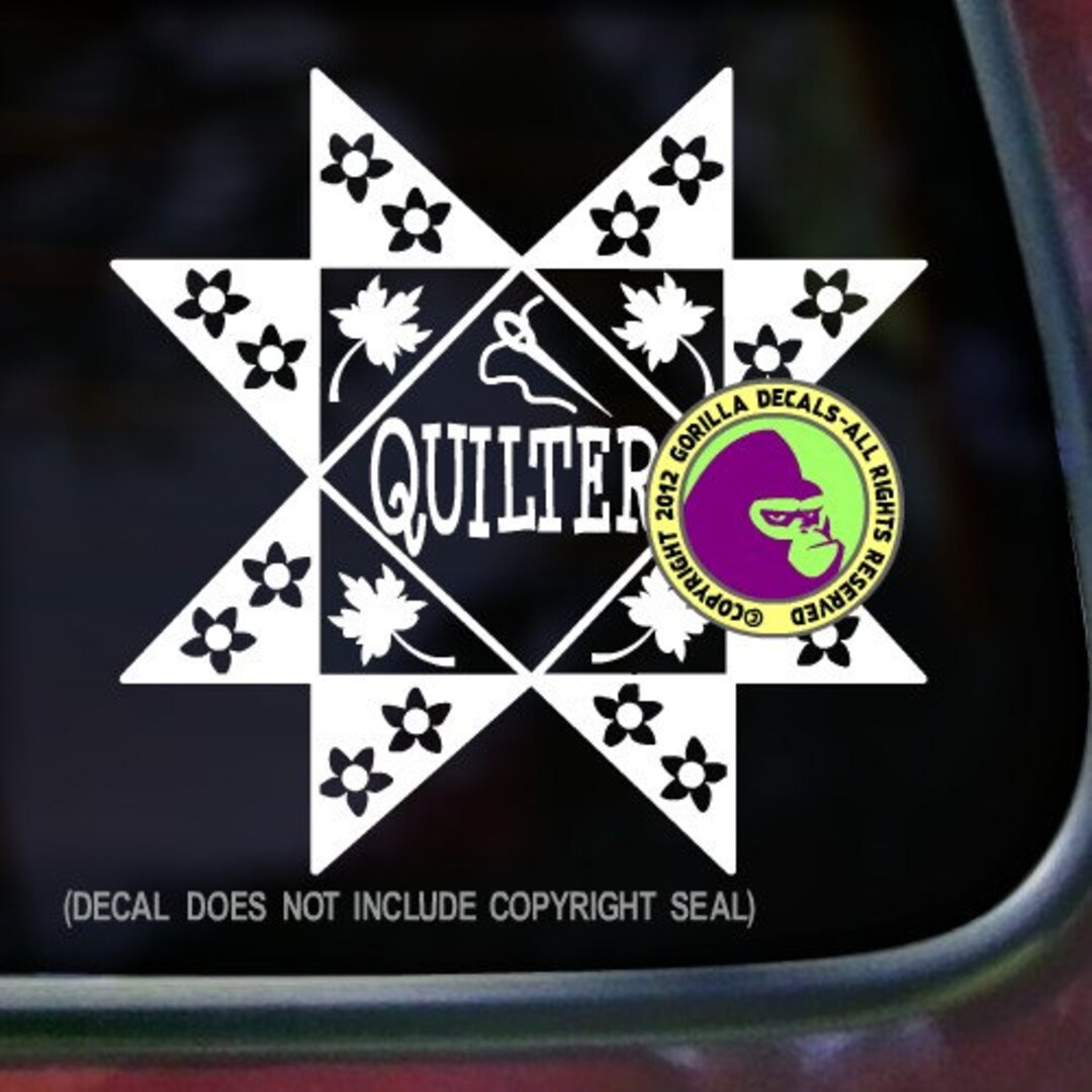 QUILTER Quilting Quilt Hobby Fabric Vinyl Decal Sticker - Etsy