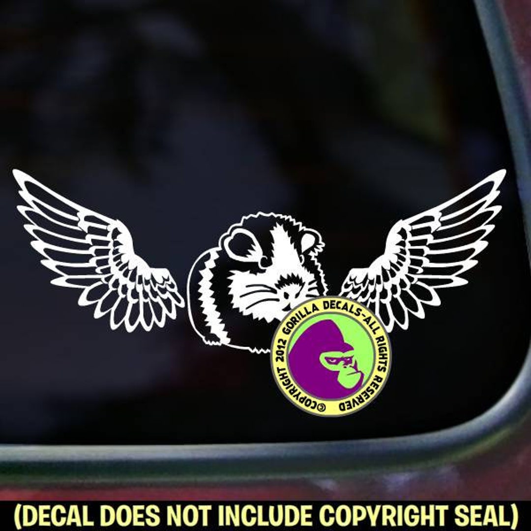 GUINEA PIG With WINGS Love Pigs Pet Angel Vinyl Decal Sticker - Etsy