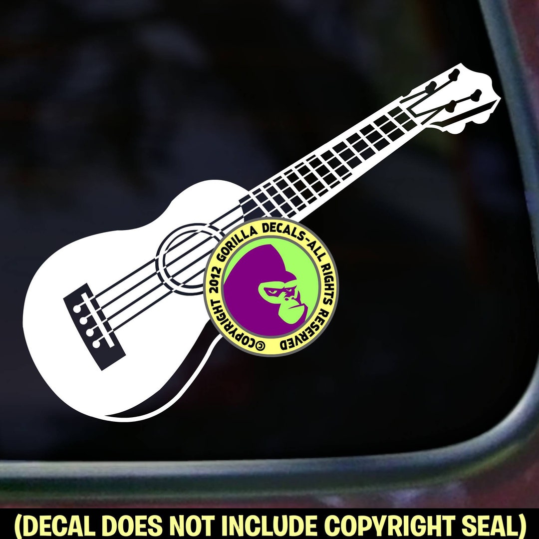 Ukulele Uke Love Player Guitar Hawaiian Music Decal Sticker - Etsy