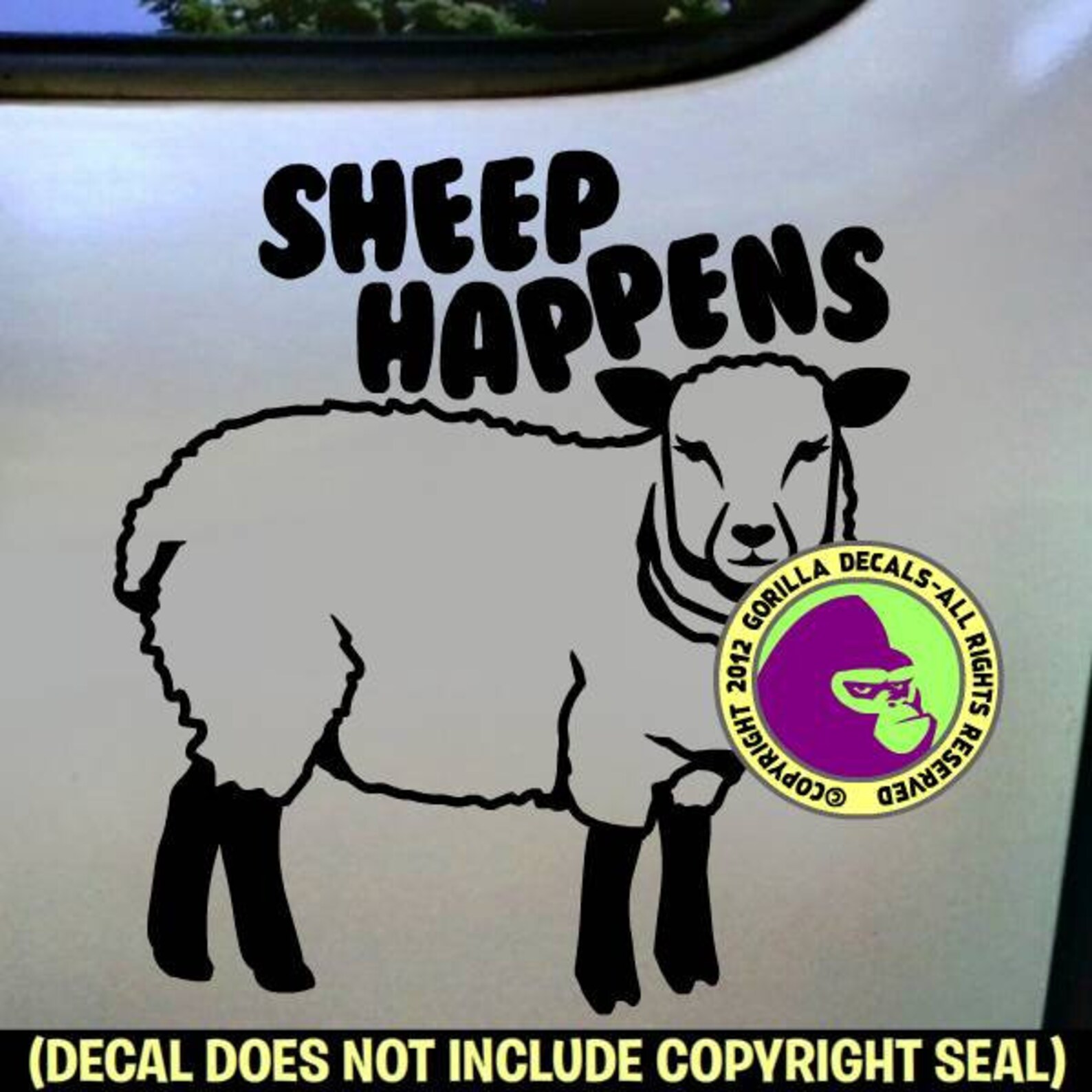 SHEEP HAPPENS Funny Farm Animal Love Pet Vinyl Decal Sticker | Etsy
