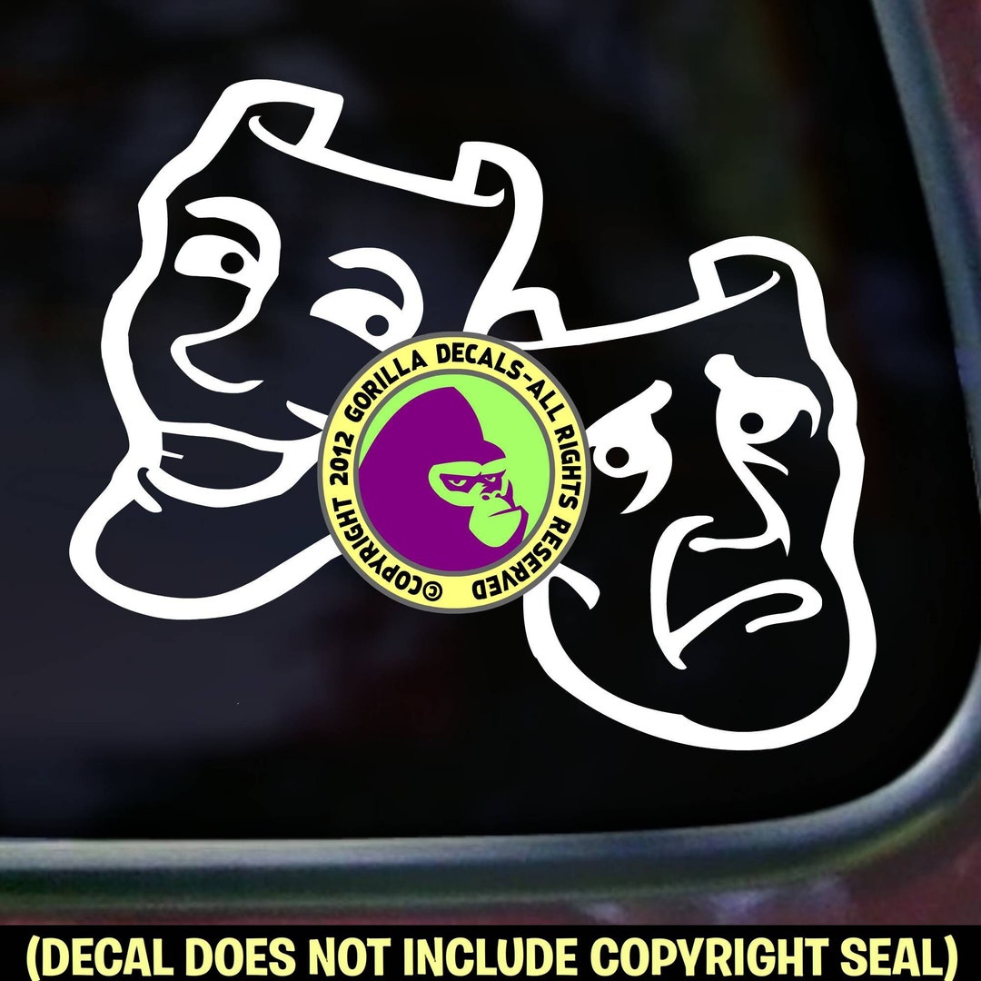 Drama Masks Acting Actor Actress Vinyl Decal Sticker - Etsy