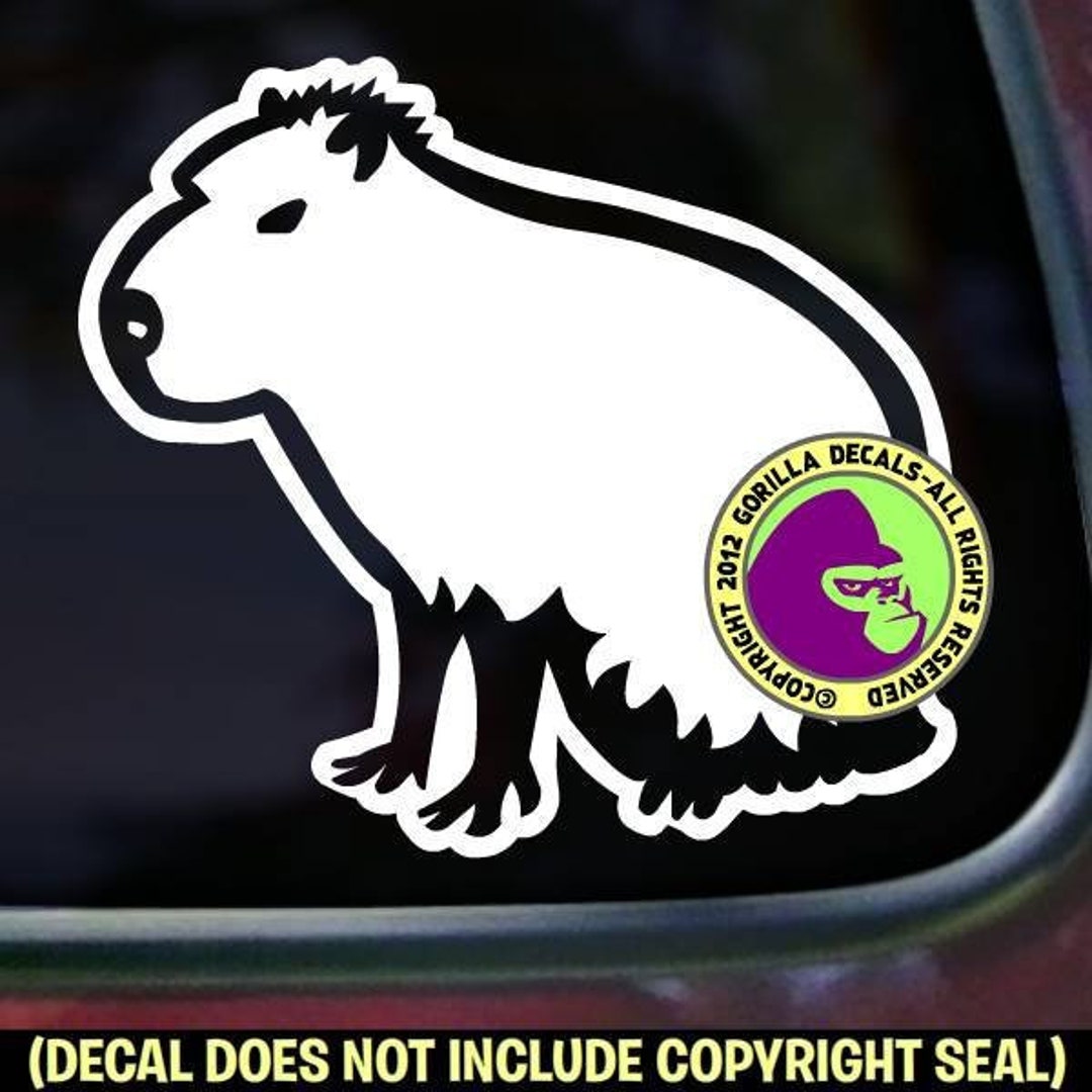 Capybara Pet Love Vinyl Decal Sticker - Etsy