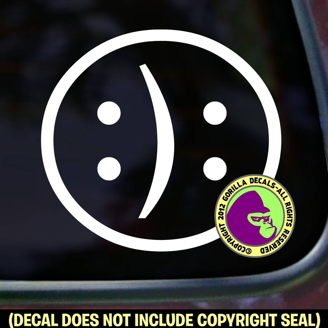 BIPOLAR SYMBOL in Circle Awareness Disorder Vinyl Decal Sticker - Etsy