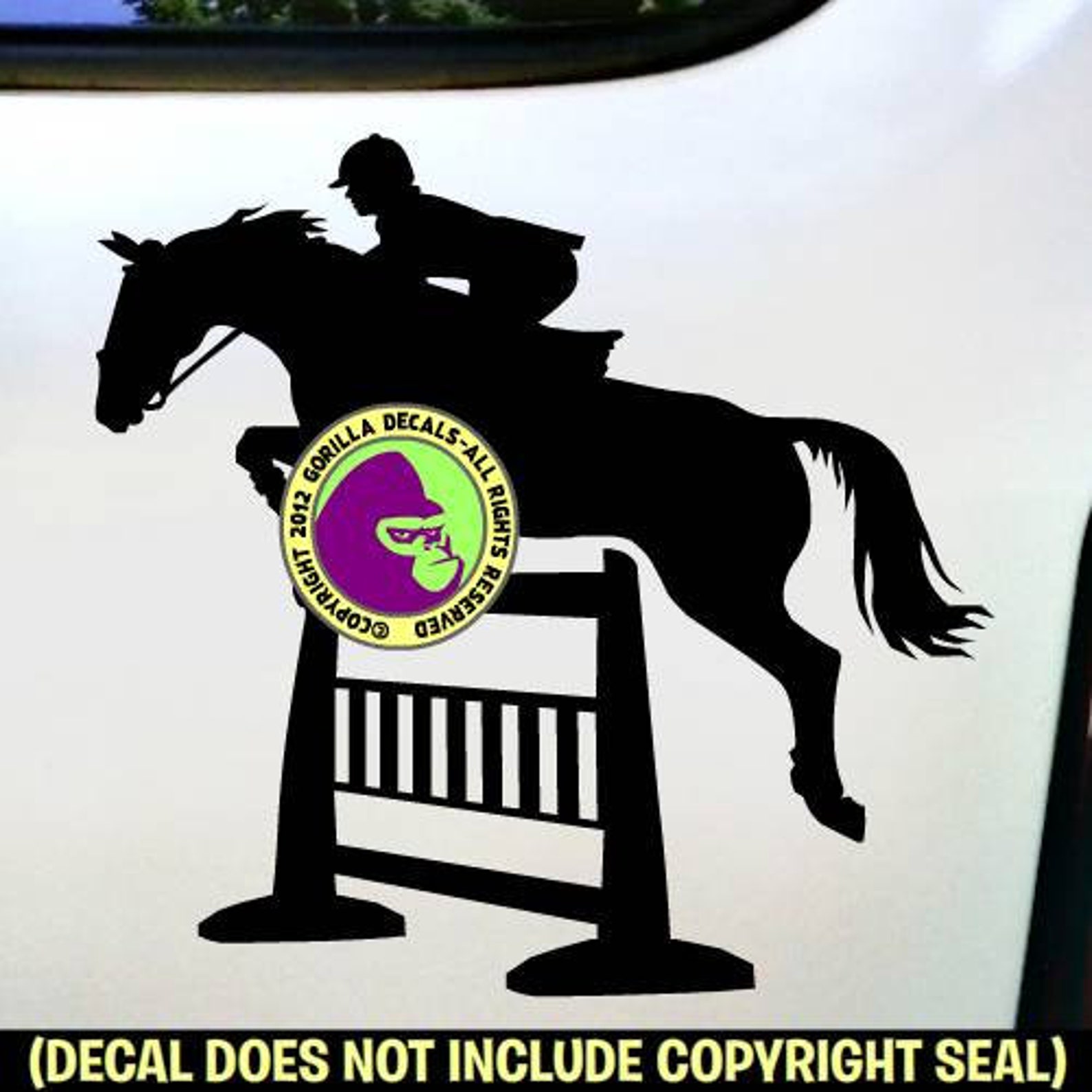Hunter Jumper Horse Rider Love Jumping Vinyl Decal Sticker | Etsy