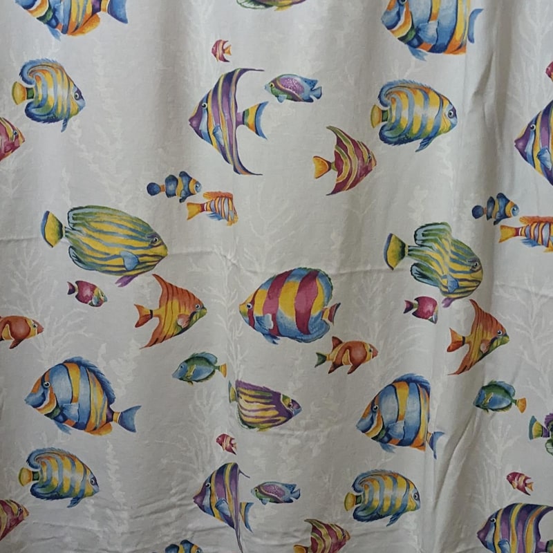 Fish Shower Curtain - Etsy