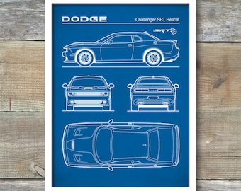 Hellcat Blueprint - Etsy