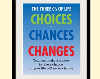 Three Cs in Life - Etsy