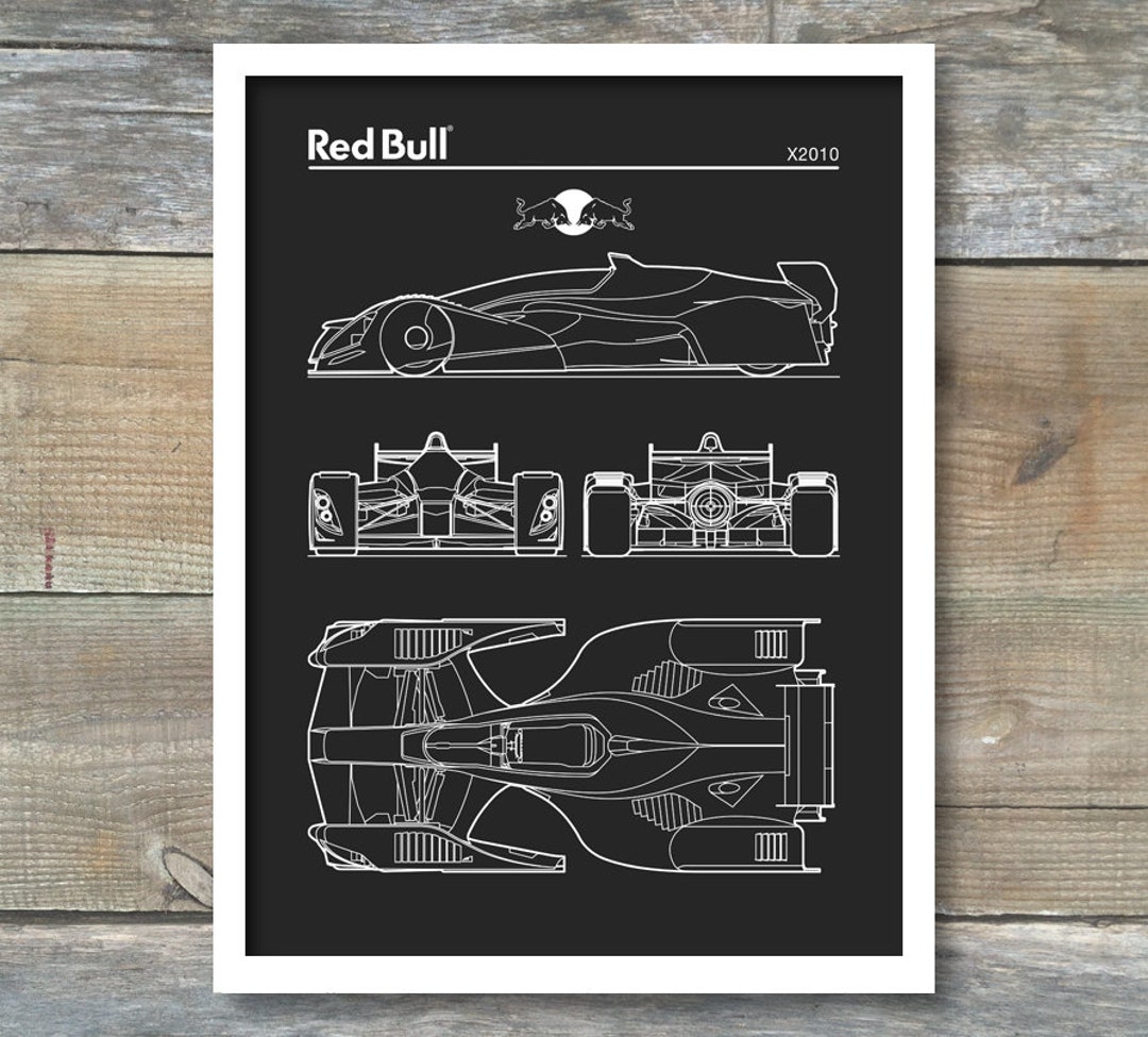 Auto Art Red Bull X2010 Blueprint Patent Print Playstation - Etsy