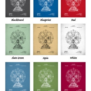 Electric Fan Patent Oscillating Fan Poster Electric Fan - Etsy