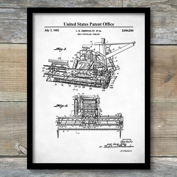 Vintage Farm Equipment Art - Etsy