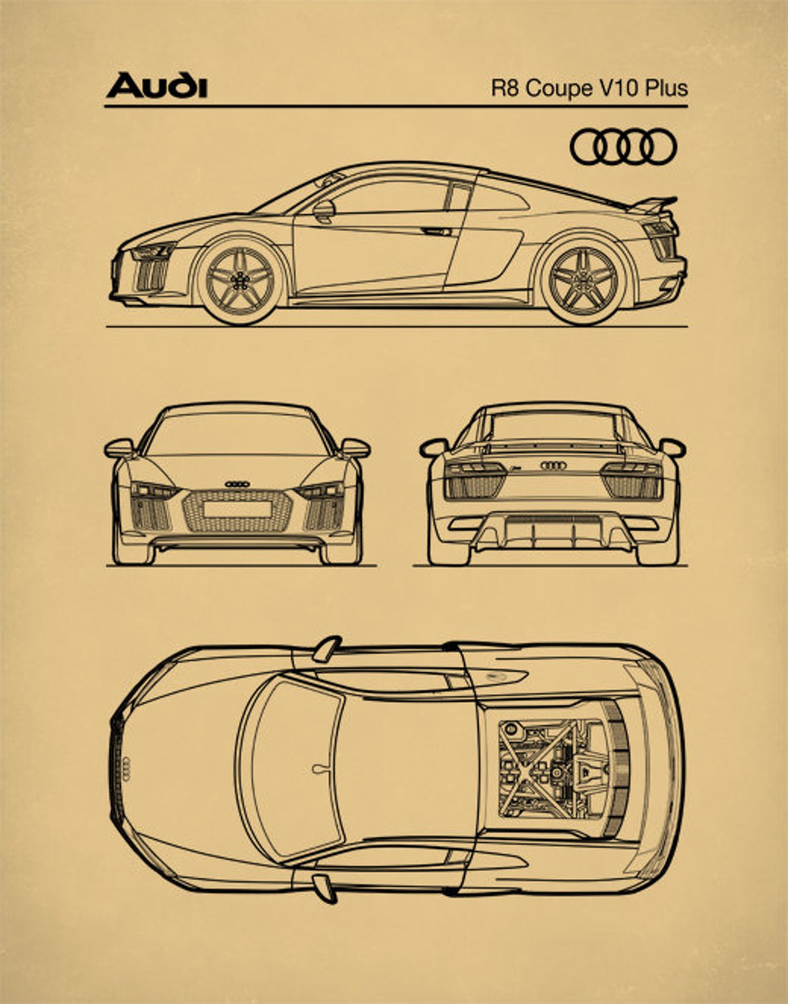 Audi R8 Coupe V10 Patent Print Audi R8 Coupe Blueprint Audi - Etsy UK
