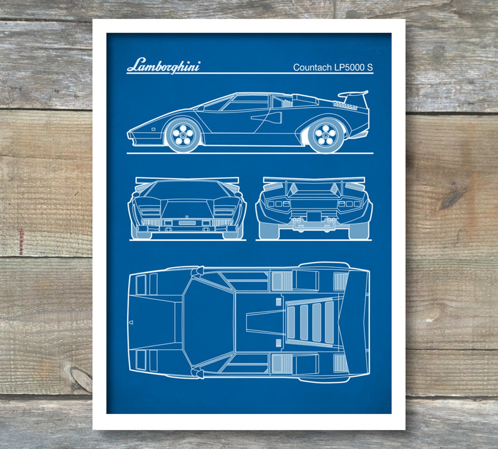Lamborghini Countach Patent Print Auto Art Lamborghini - Etsy