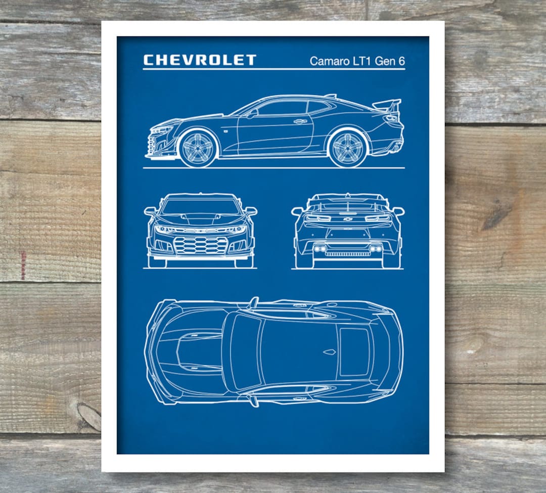 Chevrolet Camaro Patent Print Auto Art Chevrolet Camaro ZL1 - Etsy