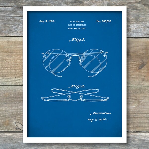 Eyeglasses Print - Etsy