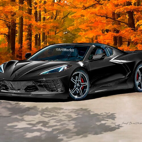 Chevrolet Corvette Evolution Poster | Etsy