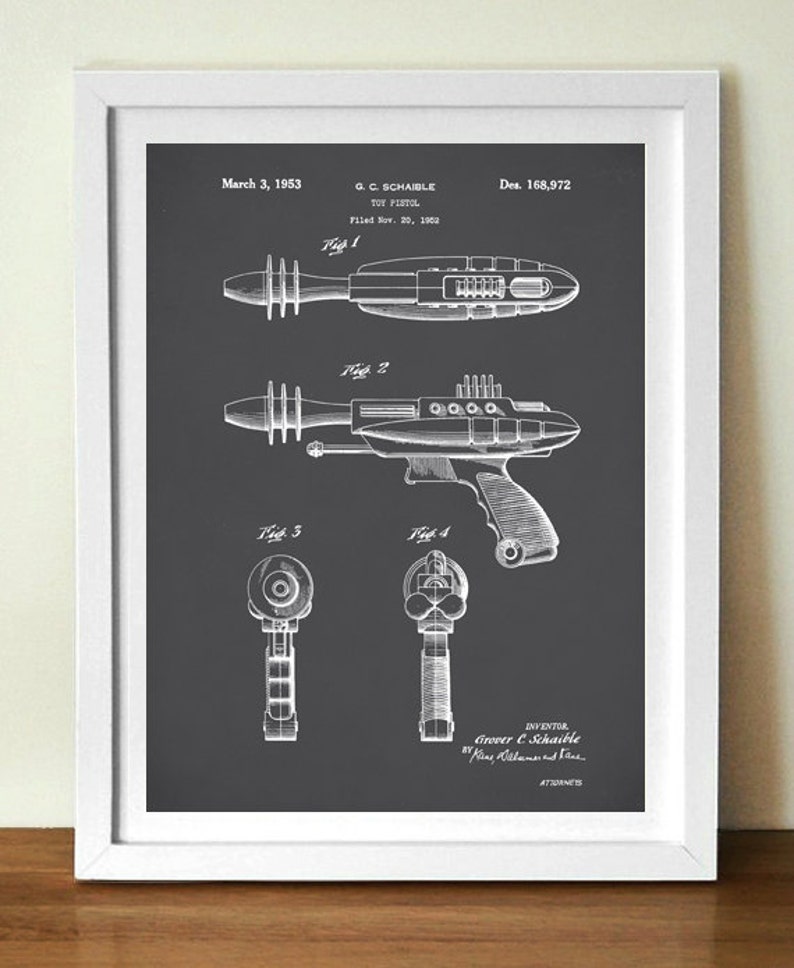 Patent Print Buck Rogers Ray Gun Laser Gun Poster Ray Gun - Etsy