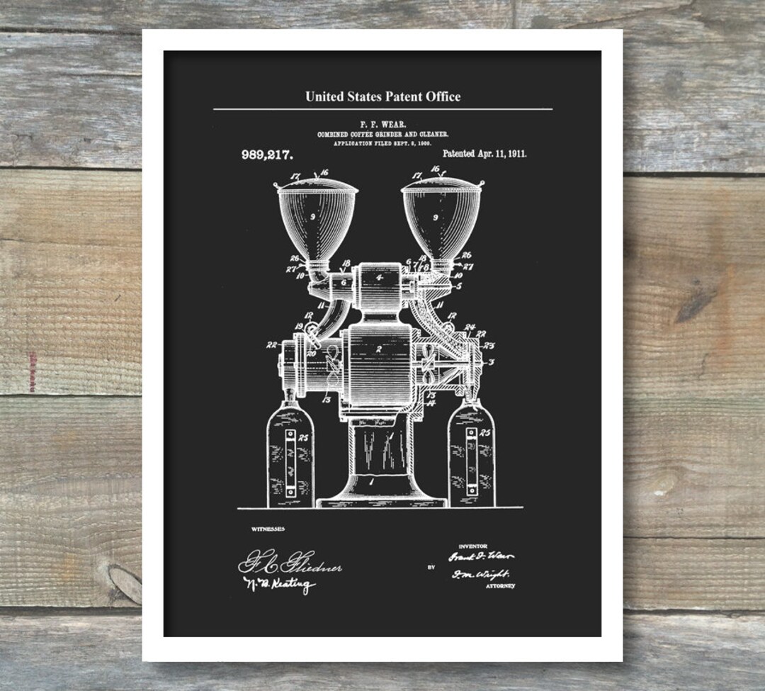 Coffee Grinder Patent Coffee Grinder Poster Coffee Grinder - Etsy