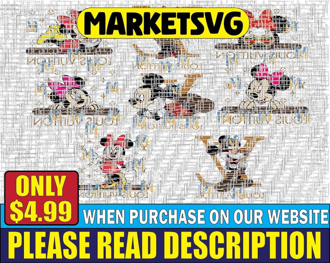 M Ick E Y Lou I S Vu I Tt on Bundle Svg Lou I S Vu I Tt on - Etsy