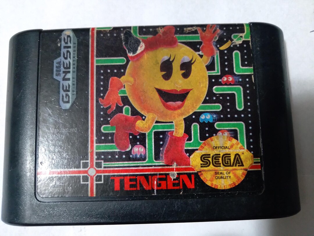 Ms. Pac-man Tengen Sega Genesis Cartridge Only 1982 - Etsy