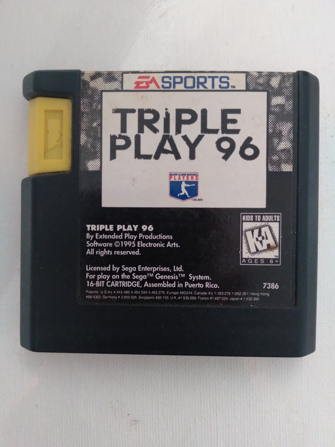 Sega Genesis Triple Play 96 16 Bit Gaming Cartridge 1995 - Etsy