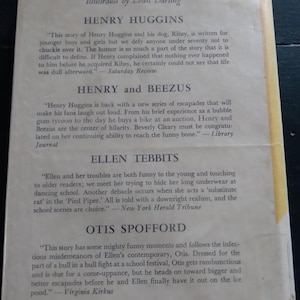 Henry and Ribsy by Beverly Cleary Hardcover Ex-library Edition 12th ...