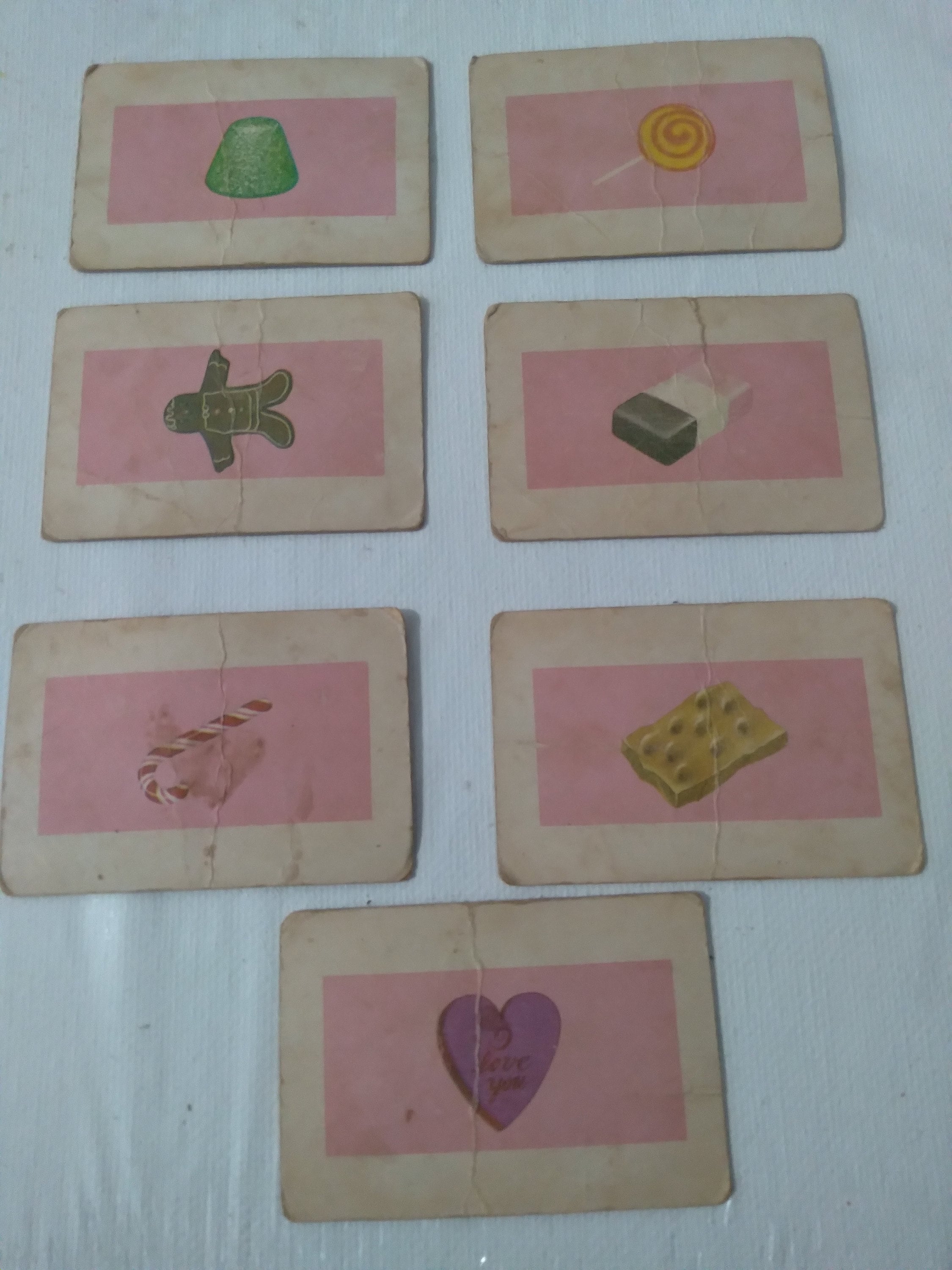 Vintage Candy Land Gaming Cards and Playing Pieces - Etsy