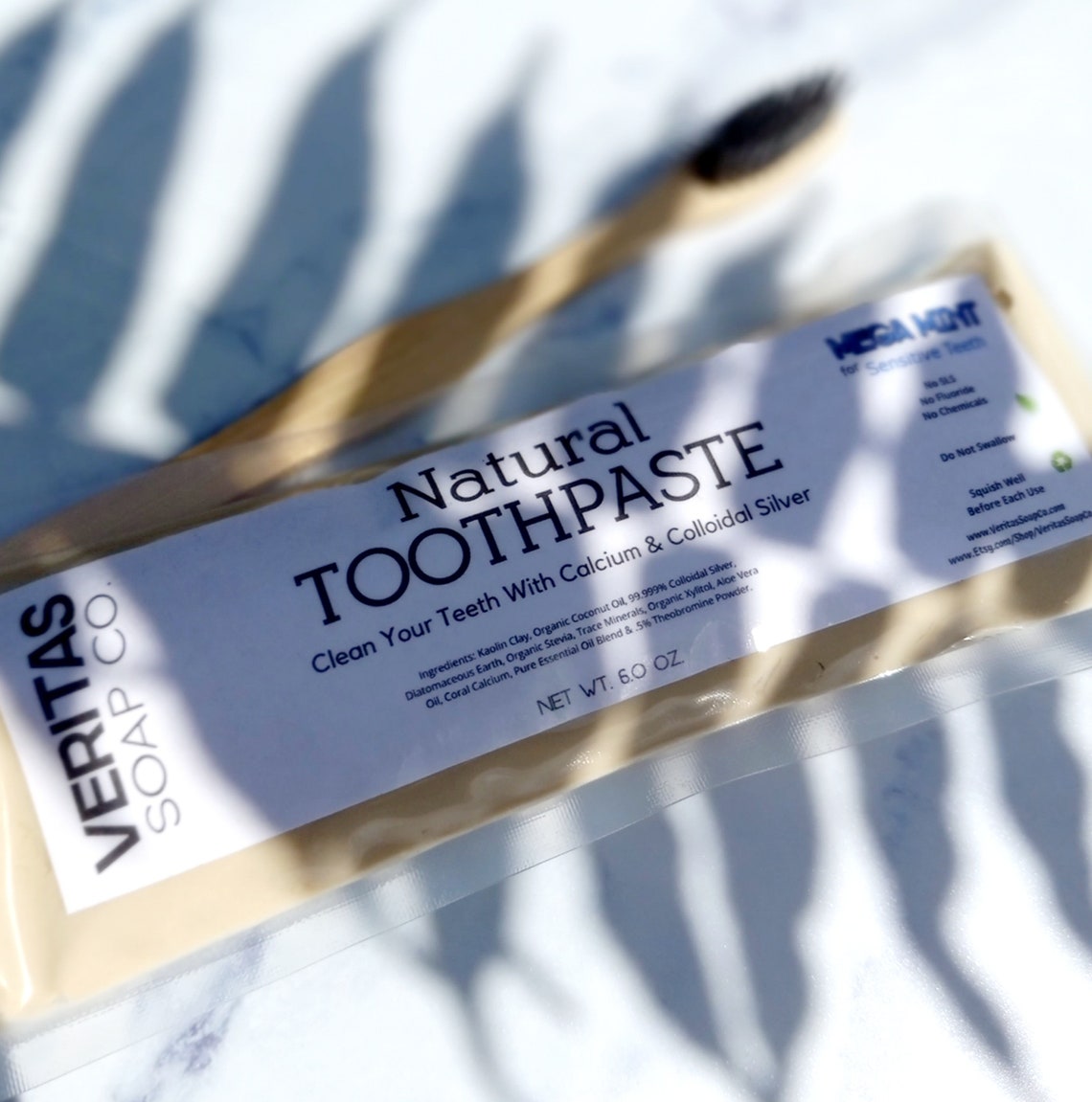 Colloidal Silver Toothpaste for Sensitive Teeth – Mega Mint, Vegan - Etsy