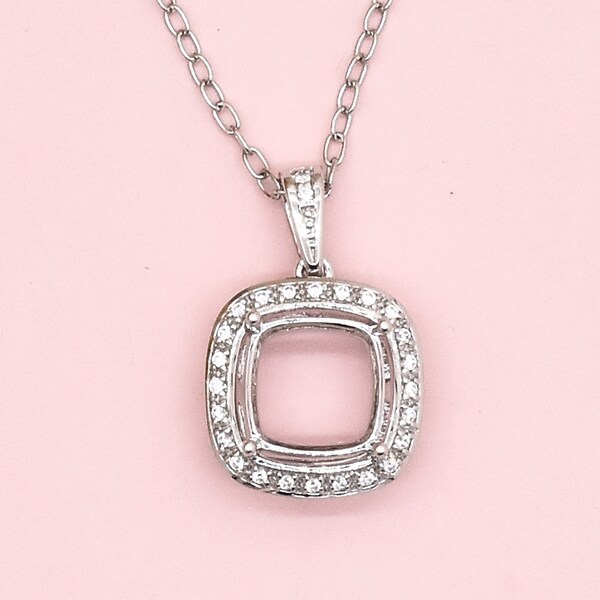 Diamond Pendant Setting Only - Etsy