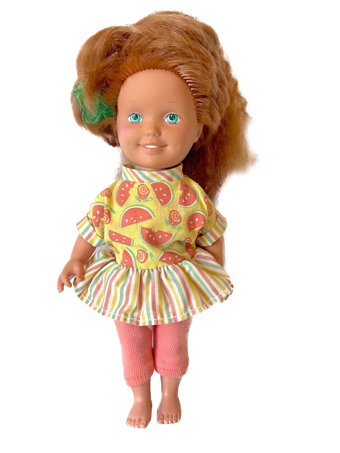 Vintage 1987 80's Playskool Polly Dolly Surprise Redhead Doll Works 10 ...